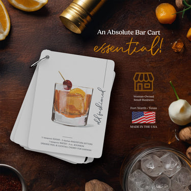 Cocktail Flashcards - Illustrated Mixology | Must-Have for Bar Decor ...